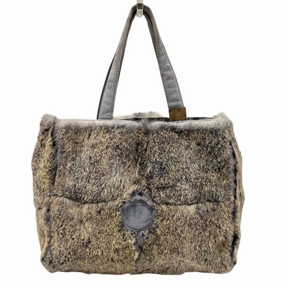 CHANEL | Bags | Chanel Coco Mark Rabbit Fur Bag Tote For Women | Poshmark